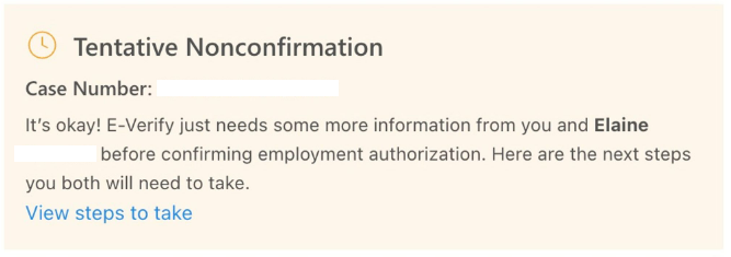 Manage E-Verify cases