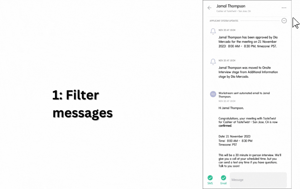 The Workstream mobile app